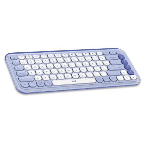 Logitech POP Icon Keys Bluetooth Wireless Keyboard Lilac & Off White